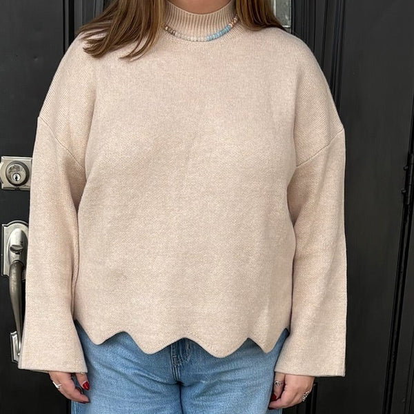 June Sweater- Cream – Lauren Ferrell Designs
